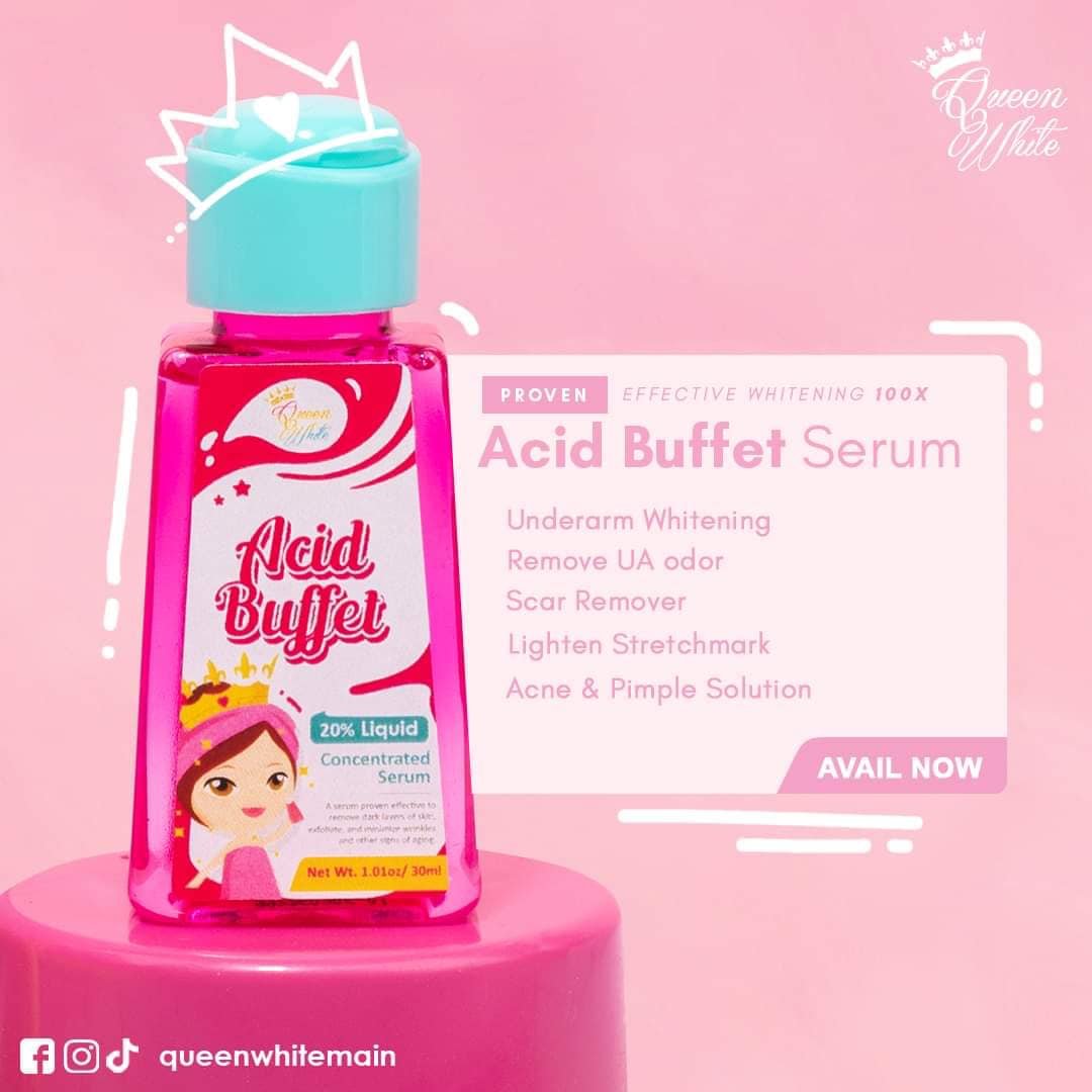 Acid Buffet Concentrate All in One Serum 30ML with AHA + BHA by Queen ...