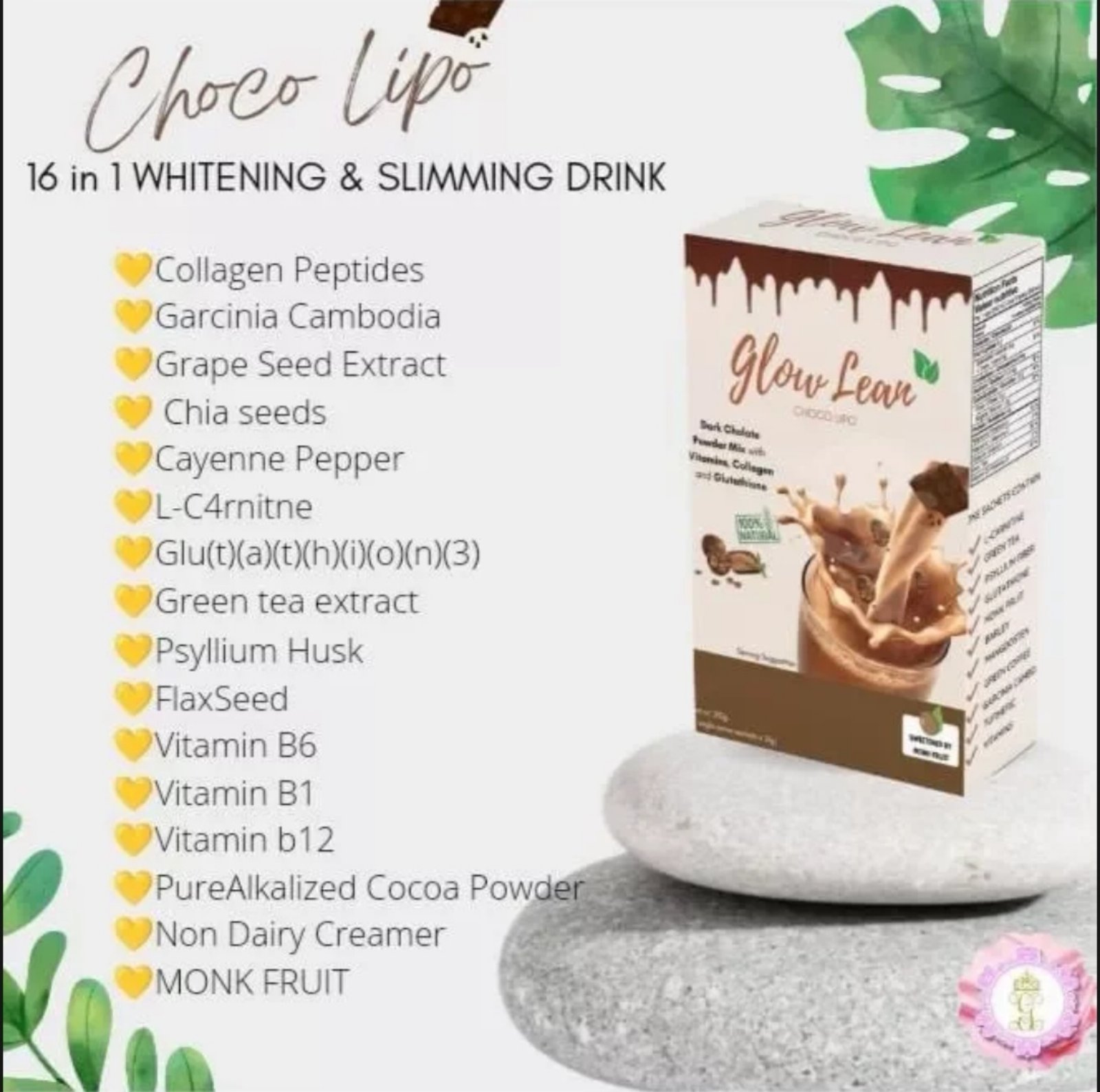 [WITH FREEBIES] Glow Lean 16in1 CHOCO LIPO ***Authorized Distributor ...