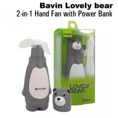 BAVIN LOVELY Multi-function Rechargeable Fan with 2000 mAh Power bank ...
