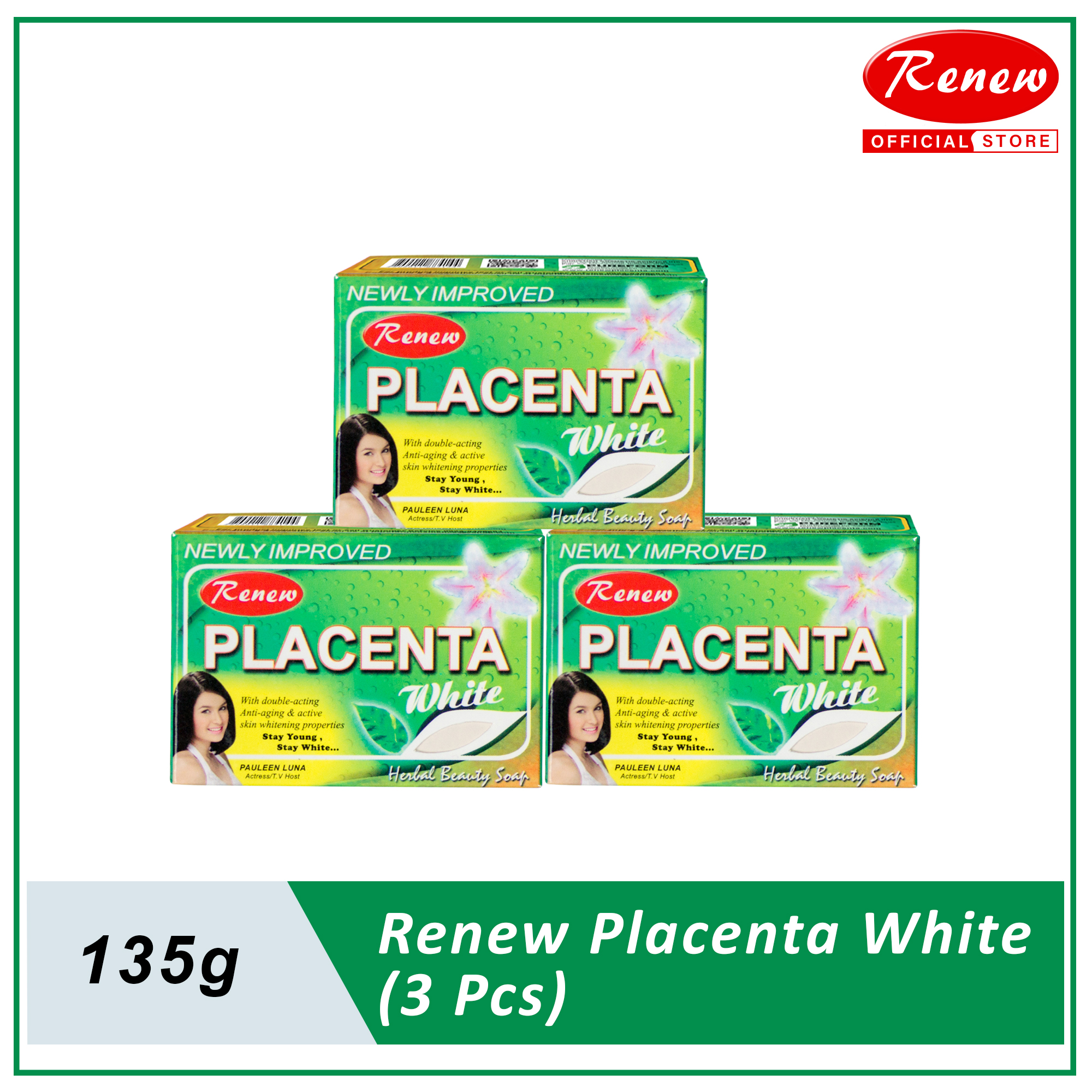 Renew Placenta White 135grams 3 pcs | Lazada PH