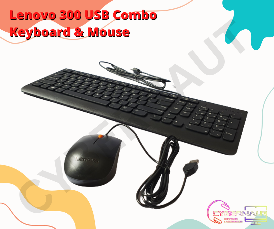Lenovo 300 USB Combo Wired Keyboard & Mouse | Lazada PH
