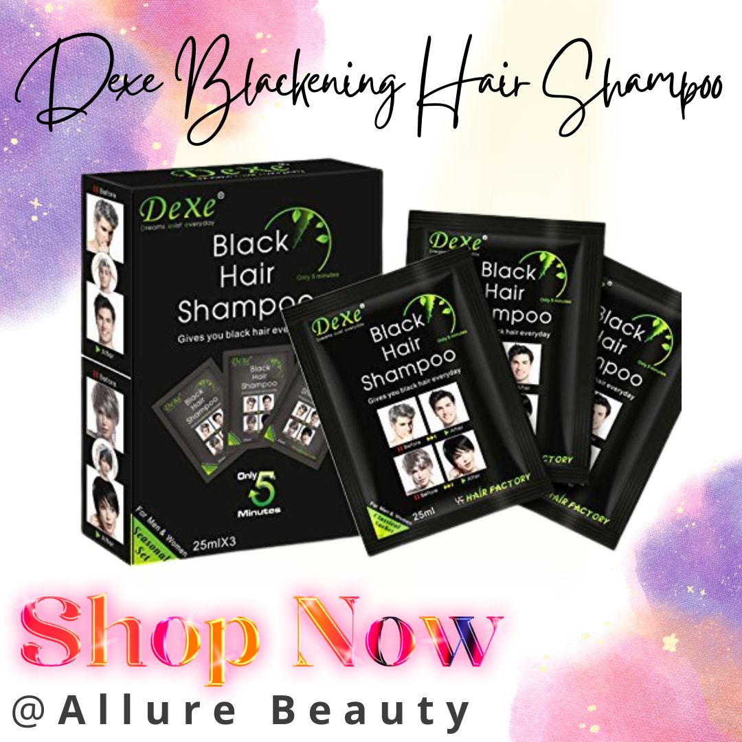[ORIGINAL] Dexe Black Hair Shampoo 25MLX10 sachet in 1Box | Lazada PH