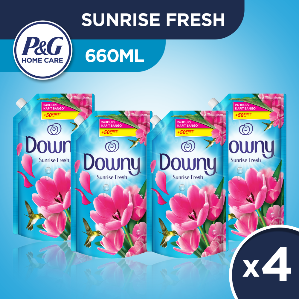 [Bundle of 4] Downy Fabric Conditioner Sunrise Fresh Garden Bloom 660ml ...