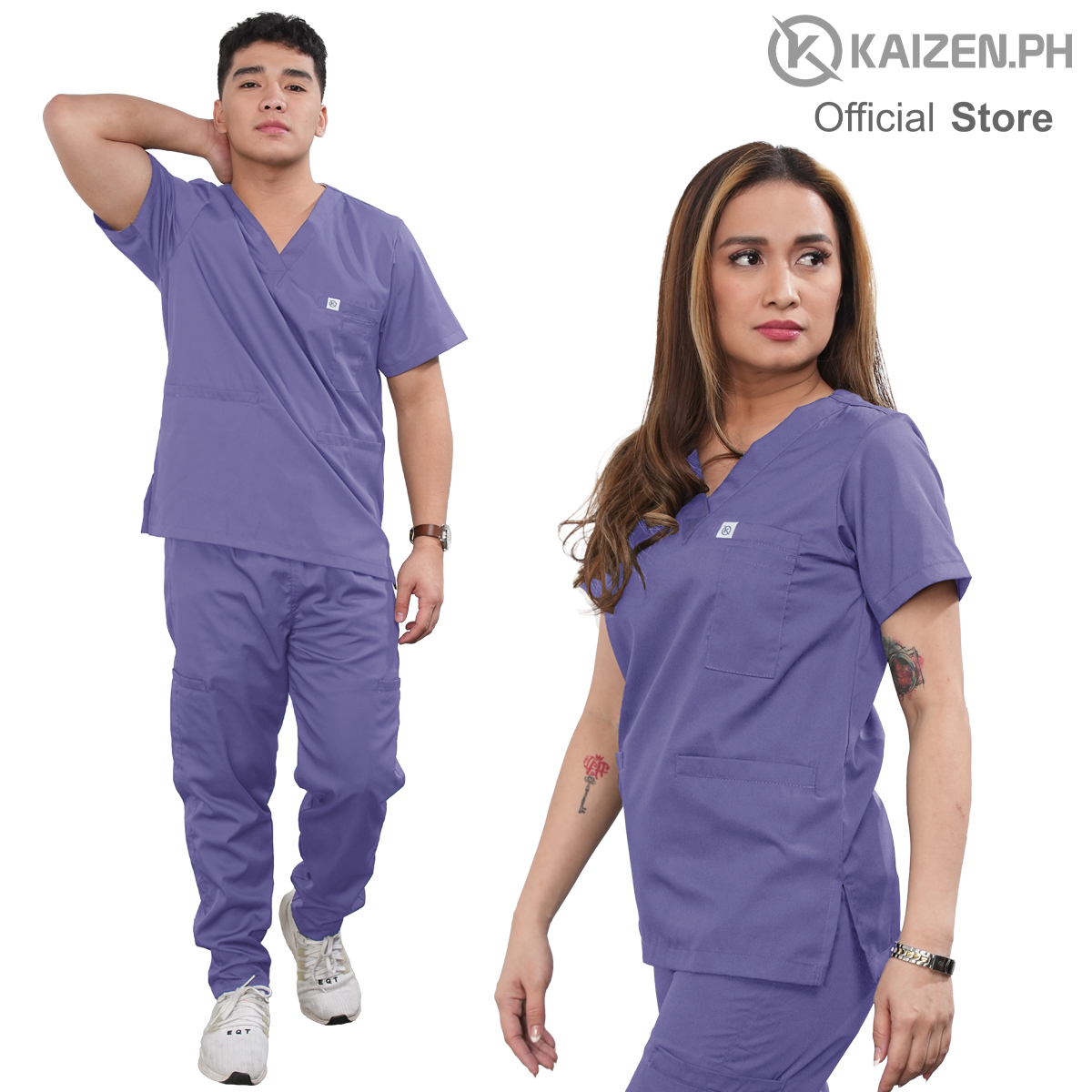 Scrub Suit KSS-03 NEW COLORS PLAIN SERIES by KAIZEN.PH | Lazada PH