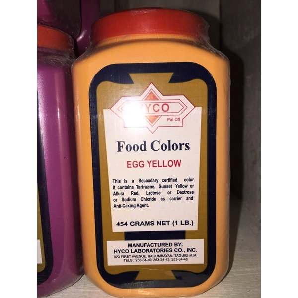 Hyco Food Color Powder 454g or 1lb | Lazada PH