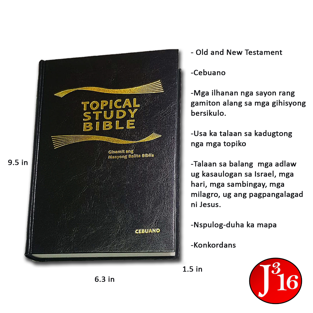 Topical Study Bible (CEBUANO) Maayong Balita Biblia: 9.5 x 6.3 x 1.5 ...