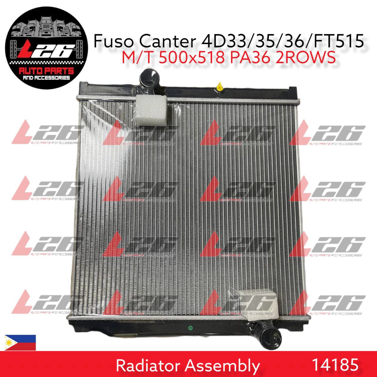Fuso Canter 4D33 4D35 4D36 FT515 M/T PA36 2ROW Radiator Assembly (POLAR ...