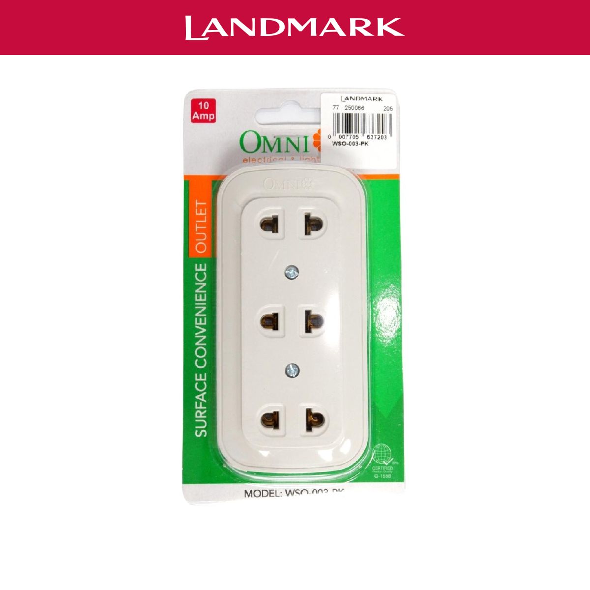 Omni Surface 3-Gang Outlet In Blister Pack | Lazada PH