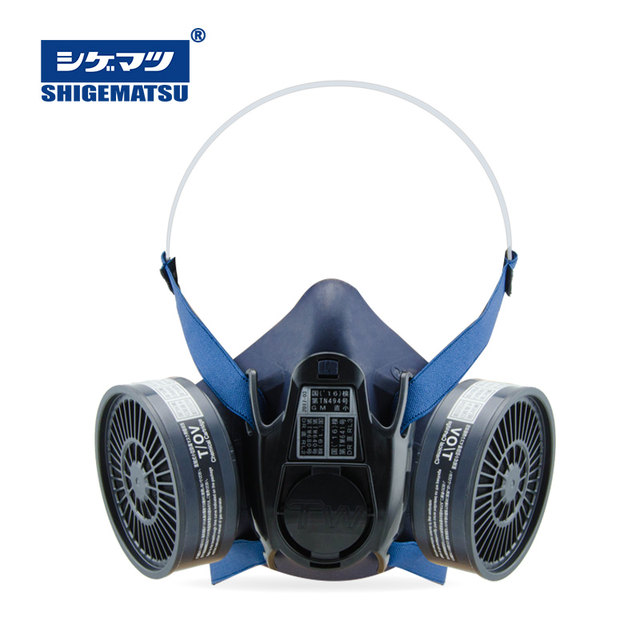 Shigematsu TW02 Mask w/ T/OV Cartridge Set Dual Respirator Reusable ...