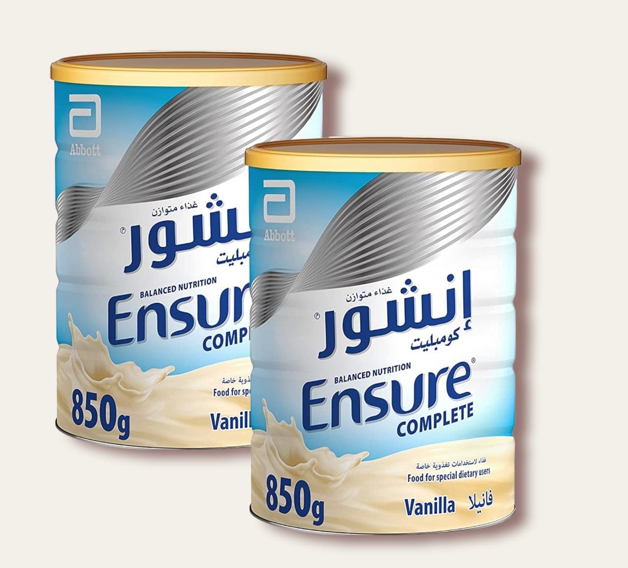 2 CANS ENSURE COMPLETE VANILLA FLAVOR 850g |NEW PACKAGING | NEW BATCH ...