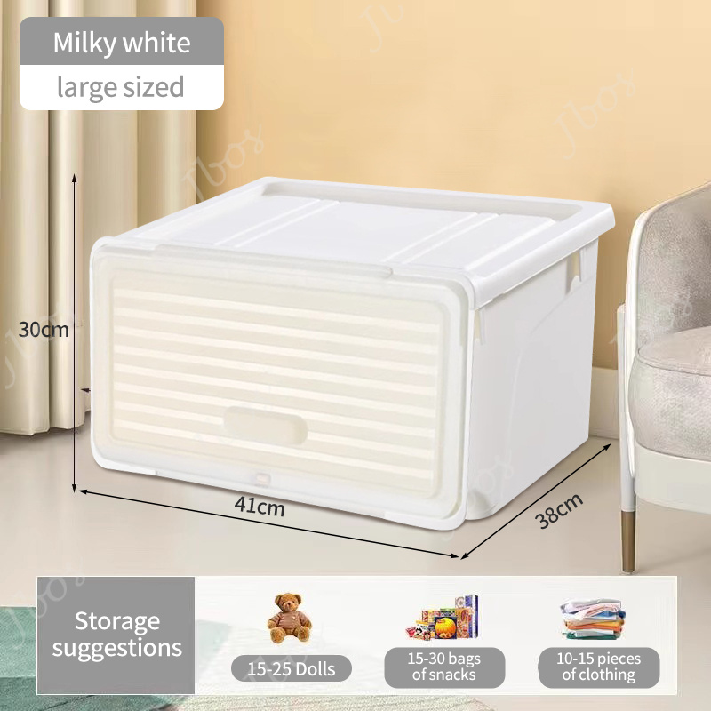 NEW Arrival Storage Box Stackable Flip Top Green/White 34L ...