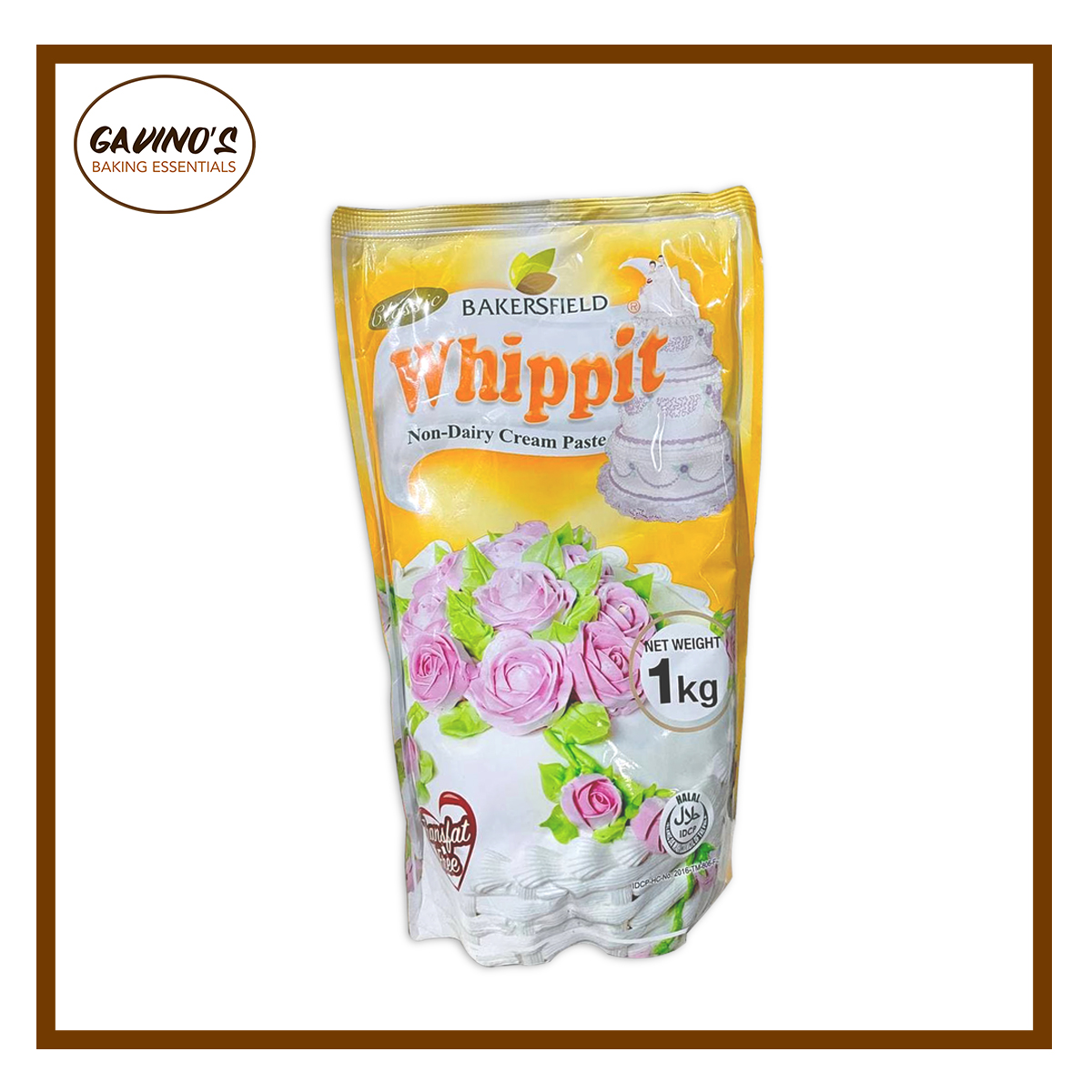 Bakersfield Whippit Classic Non-Dairy Cream Paste 1kg for cake base ...
