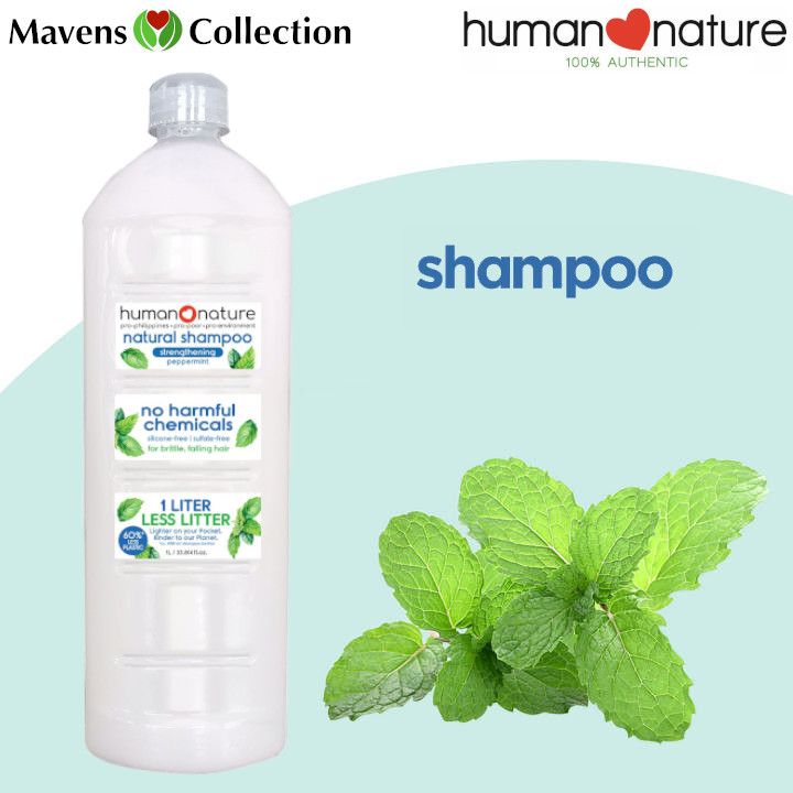 Human Heart Nature Strengthening Peppermint Natural Shampoo 1L | Lazada PH