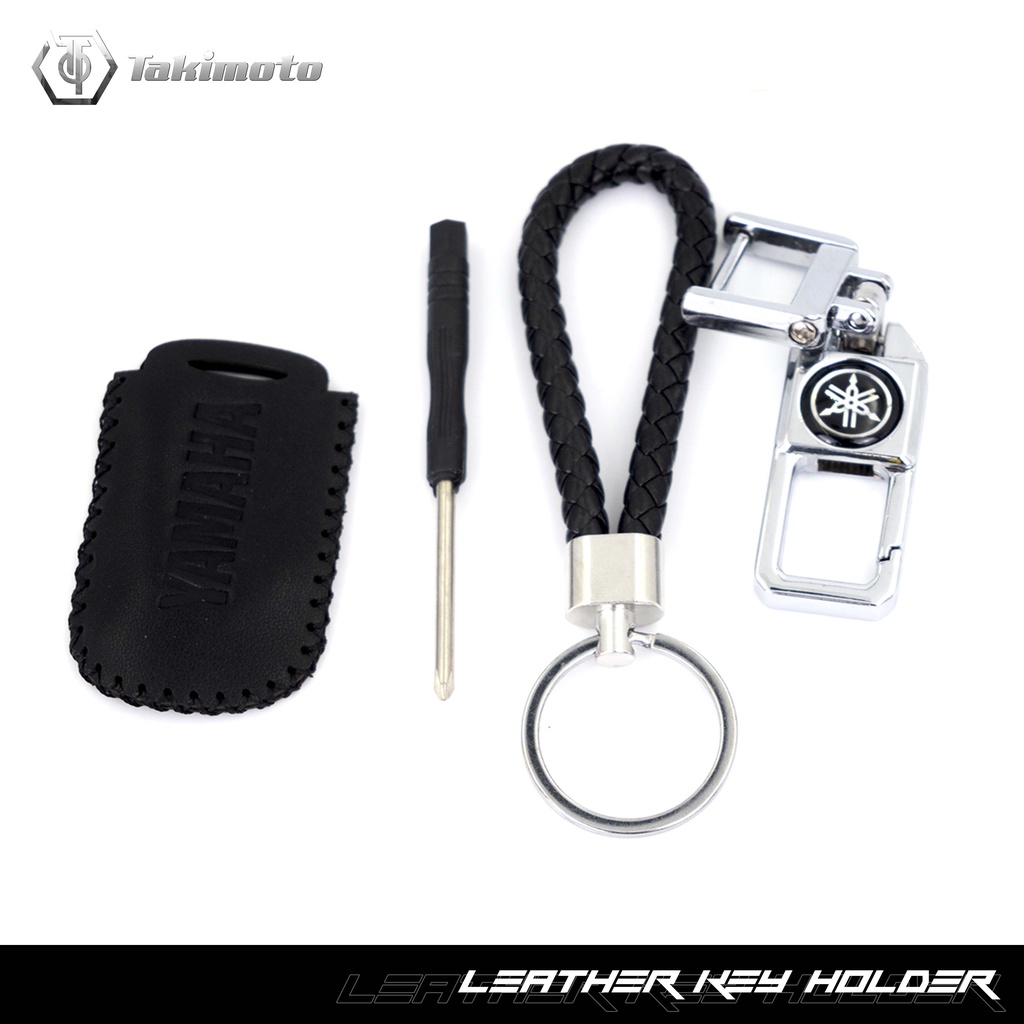Takimoto Yamaha Leather Key Holder NMAX and Aerox | Lazada PH