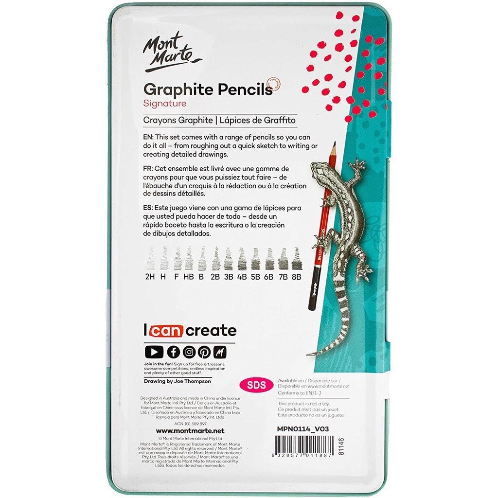 Mont Marte Graphite Pencil Set | Lazada PH