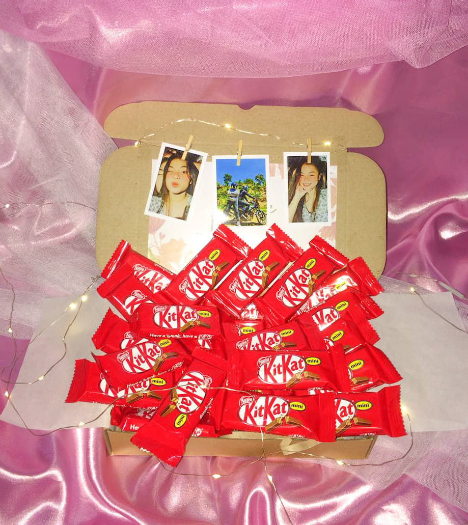Chocolate Gift Box Kit-Kat Package 11 FREE dedication sticker ...