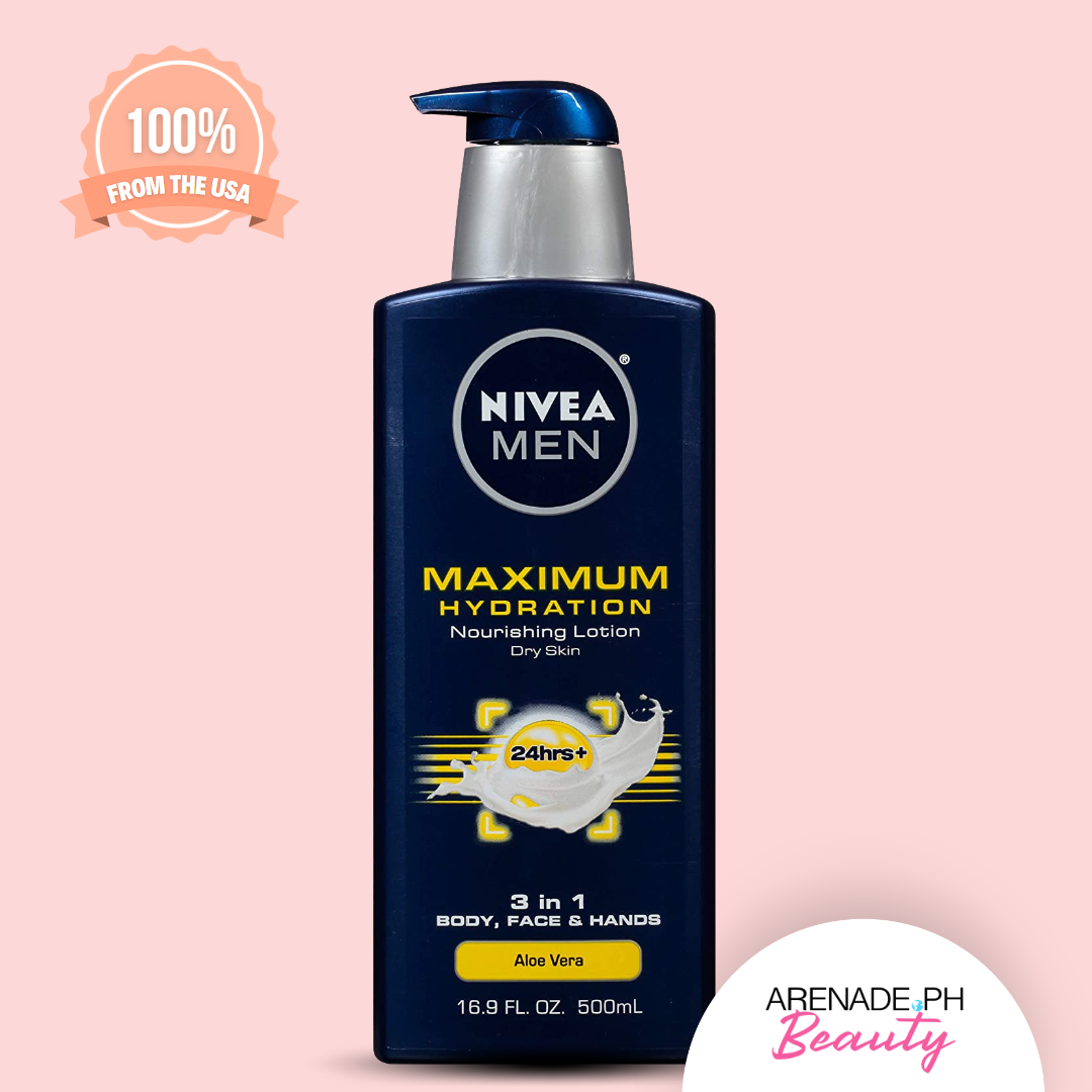 NIVEA Men Maximum Hydration Aloe Vera 3-in-1 Nourishing Lotion for Body ...