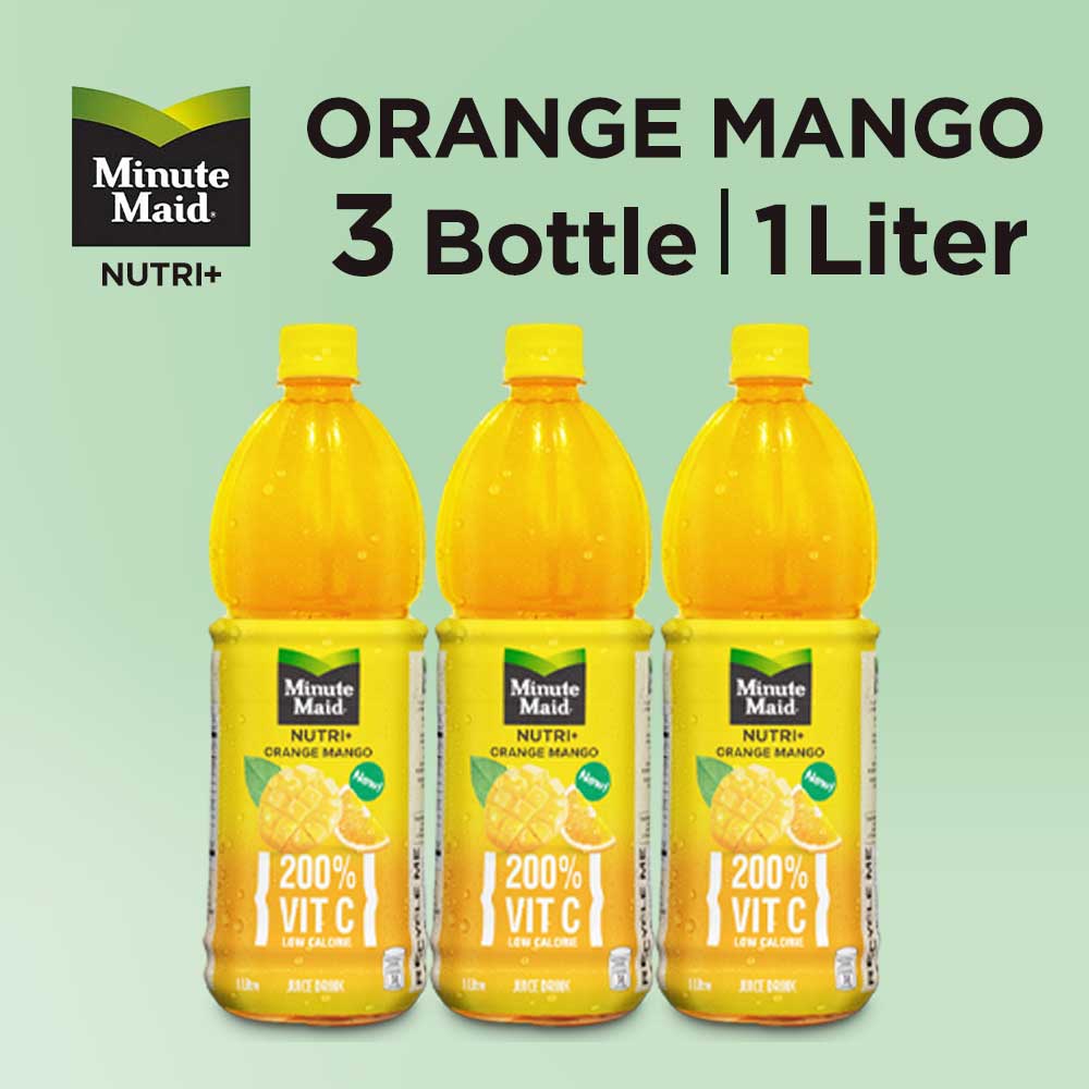 Minute Maid Nutri+ Orange Mango 1L - Pack of 3 | Lazada PH