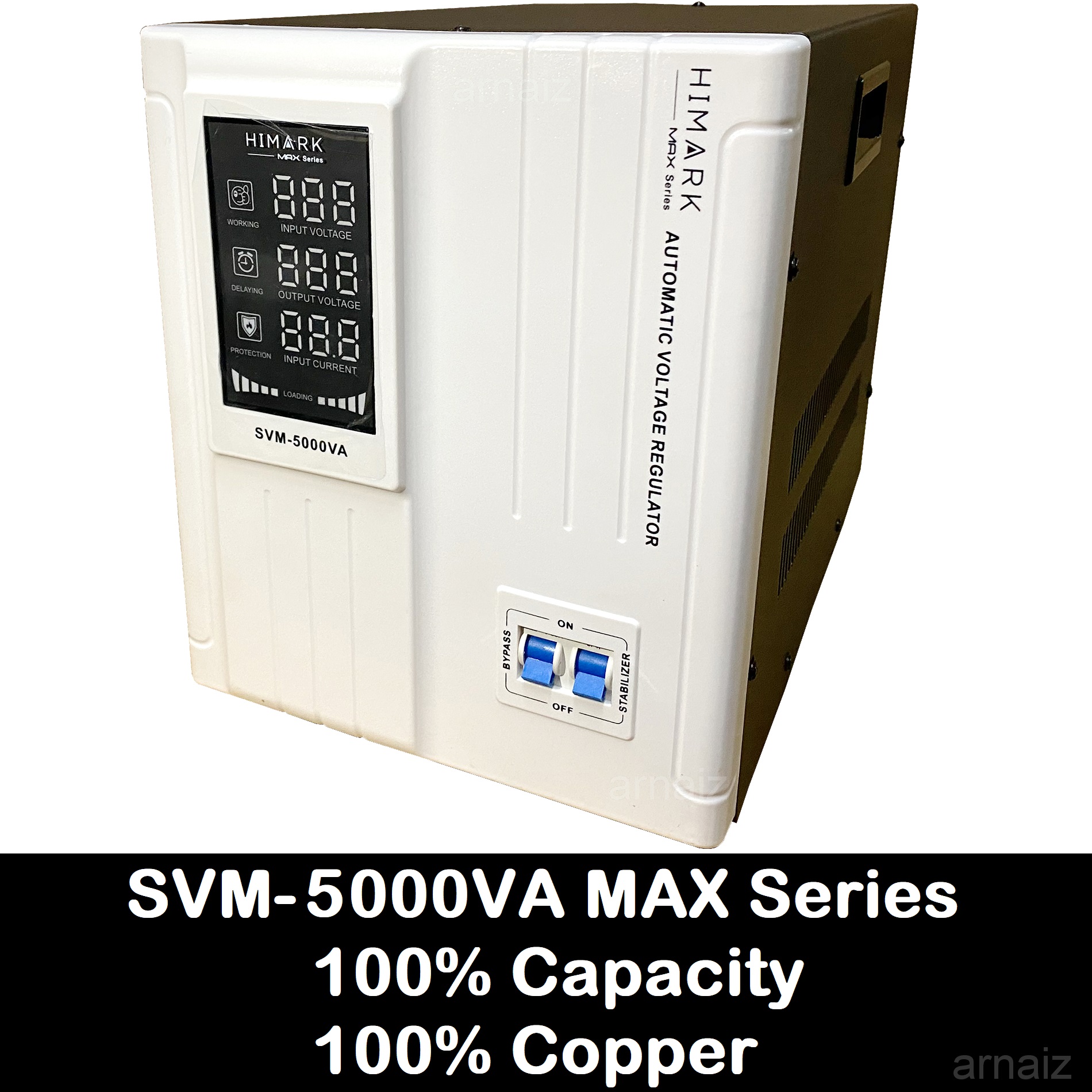 Himark 5000W AVR Automatic Voltage Regulator 5000VA Servo Motor Type ...