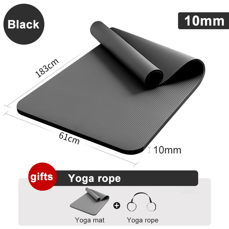 Olyhealth 12MM Extra Thick Yoga Mat For Men Exercise Mat Workout Mat ...