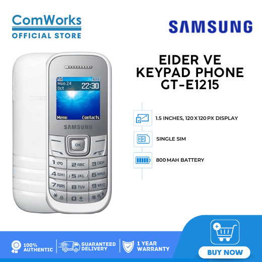 ComWorks | Samsung Eider VE Keypad Phone GT-E1215 | Lazada PH