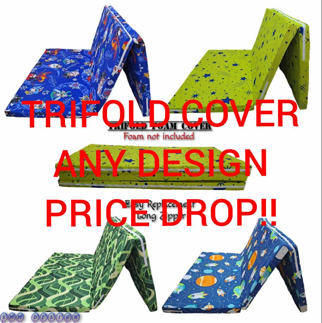 TRIFOLD FOAM COVER 2,3,4 inches thick/ SEMI COTTON /L-SHAPED ( FOAM NOT ...