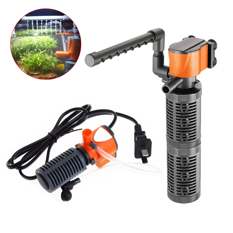 FILTER003-3-in-1 Mini Filter Aquarium Sponge Filter Oxygen Supply Air ...