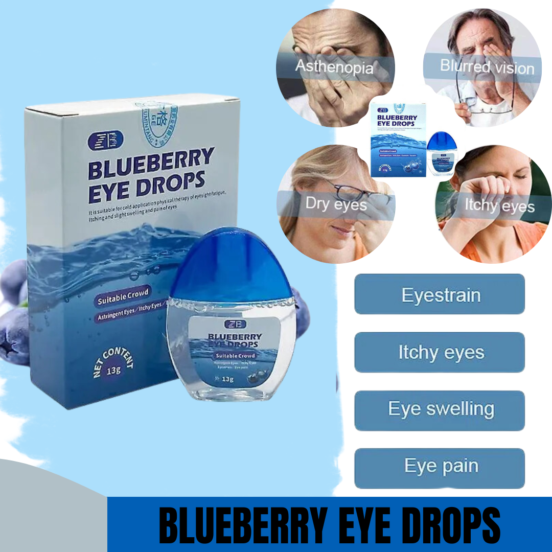 ORIGINAL Blueberry Eye Drops For Clear Vision Dry Eye Anti-Fatigue Eye ...