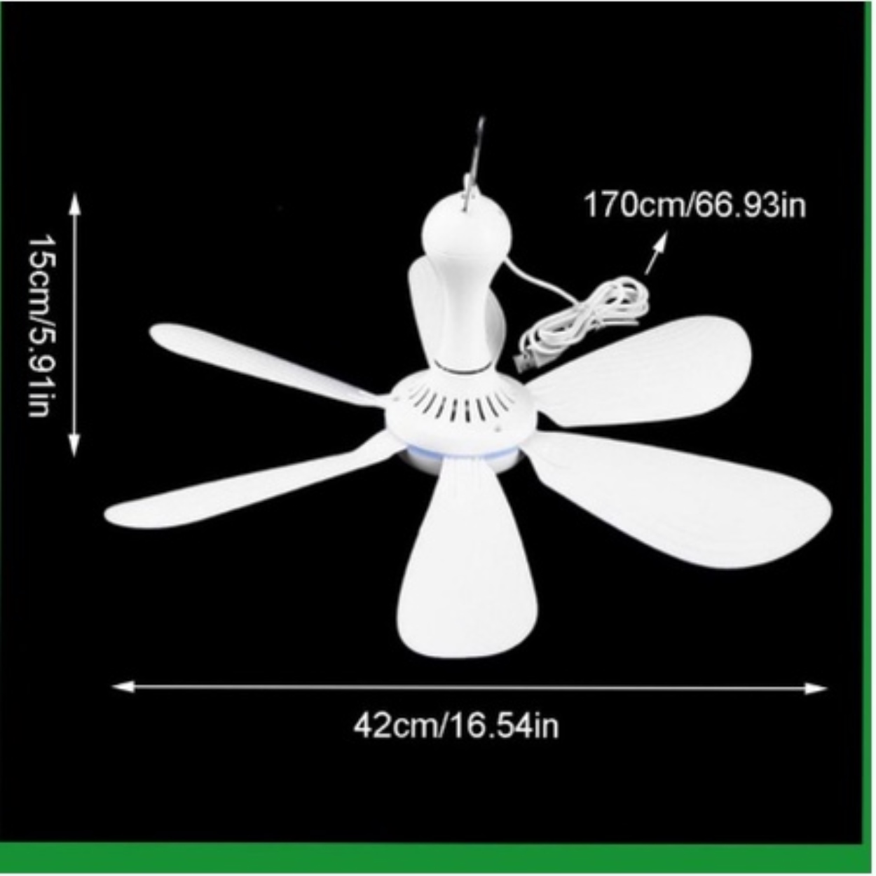 Vone USB Ceiling Fan 6 blade ceiling fan USB Cable Fan Household ...