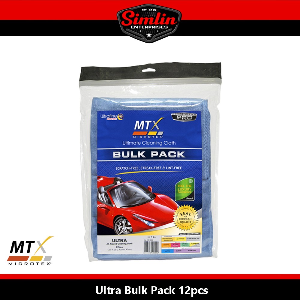 Microtex MTX ULTRA Car Care Microfiber Glass and Lens Cleaner Cloth ...