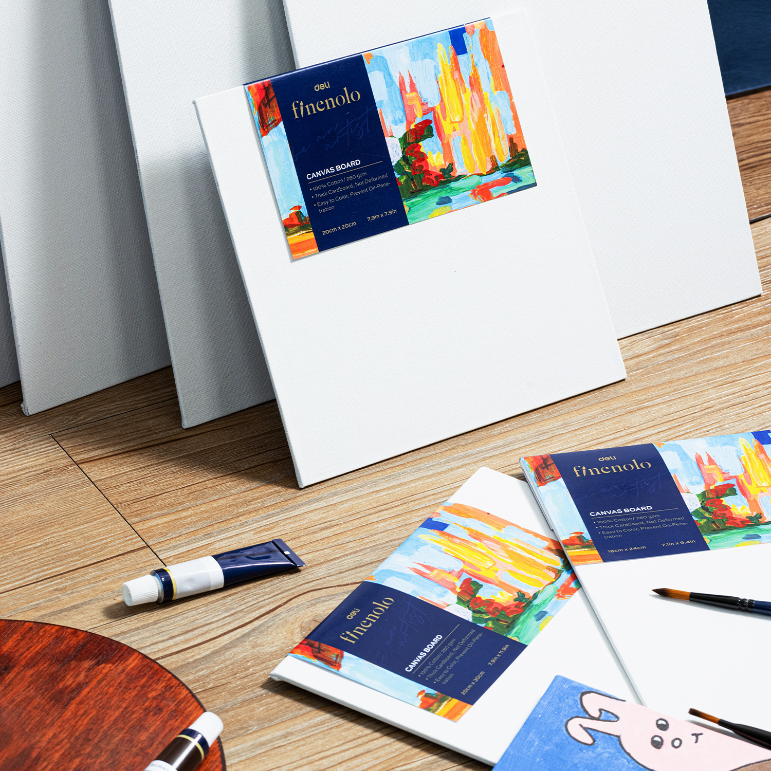 Finenolo by Deli Canvas Board Painting Oil Painting Board for School ...