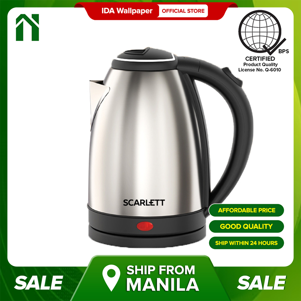 IDA 1.8L Capacity Fast Boiling Electric Kettle Stainless Steel Material Easy and Convenient to ...