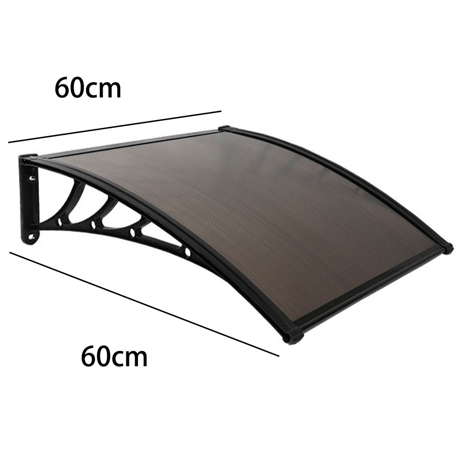 Door Window Awning Canopy with Bracket Big Size PC Board Rain Cover ...
