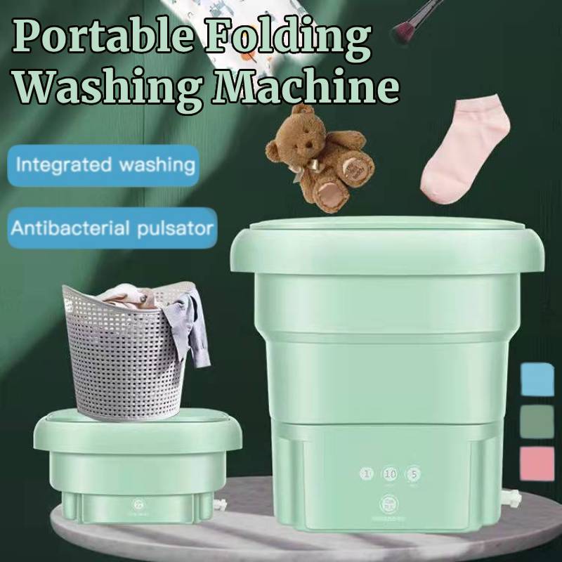 Folding Portable Washing Machine Mini Laundry Tub Baby Washing Machine ...