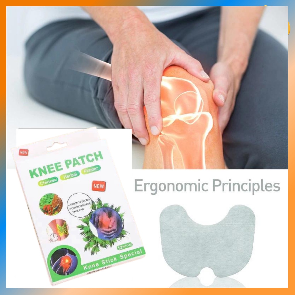 10PCS/BOX Knee Patch Pain Relief Plaster Sticker Wormwood Joint Veins ...