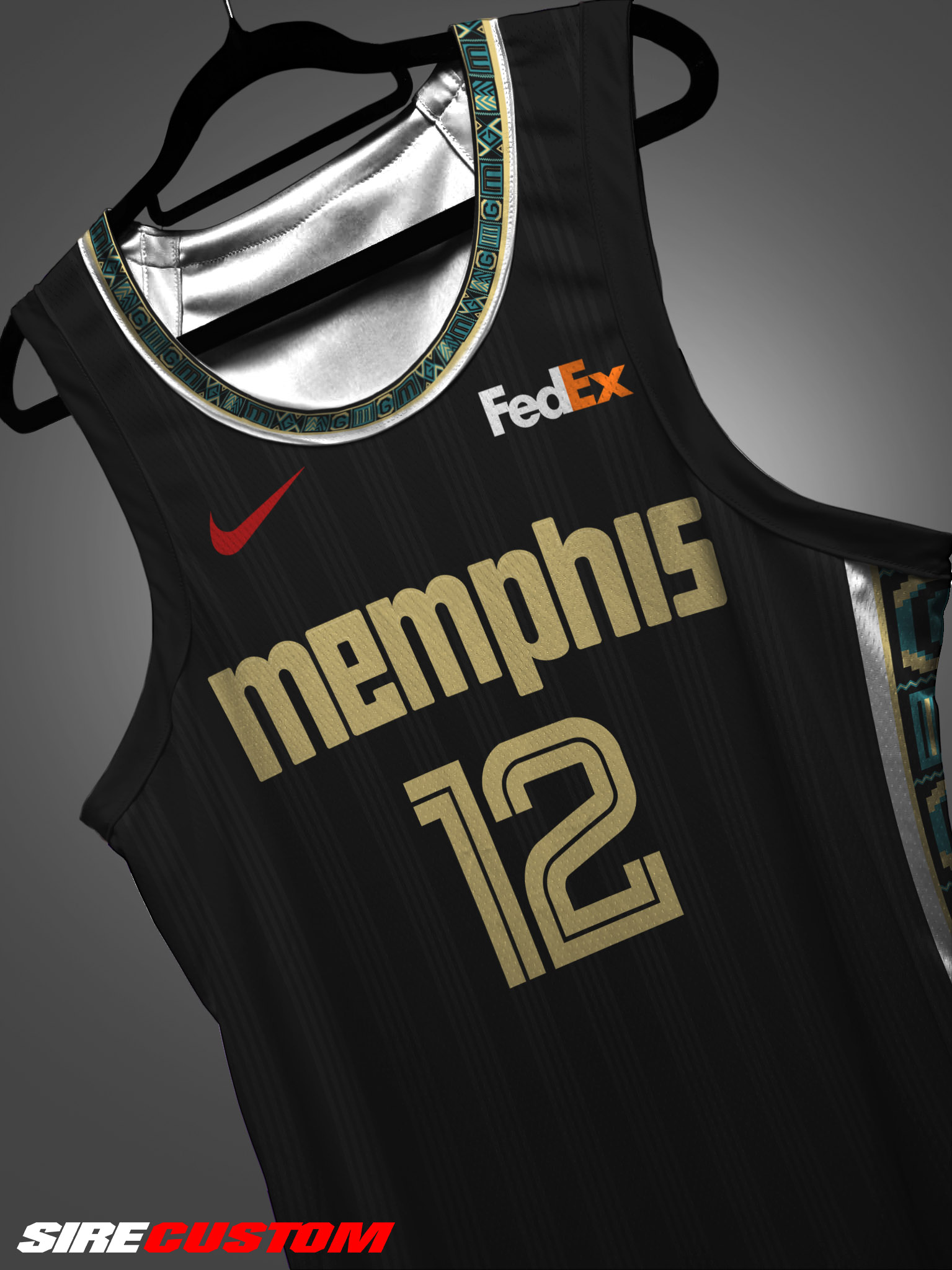 Ja Morant Memphis Grizzlies City Edition Sire Custom Sports Apparel 100 ...