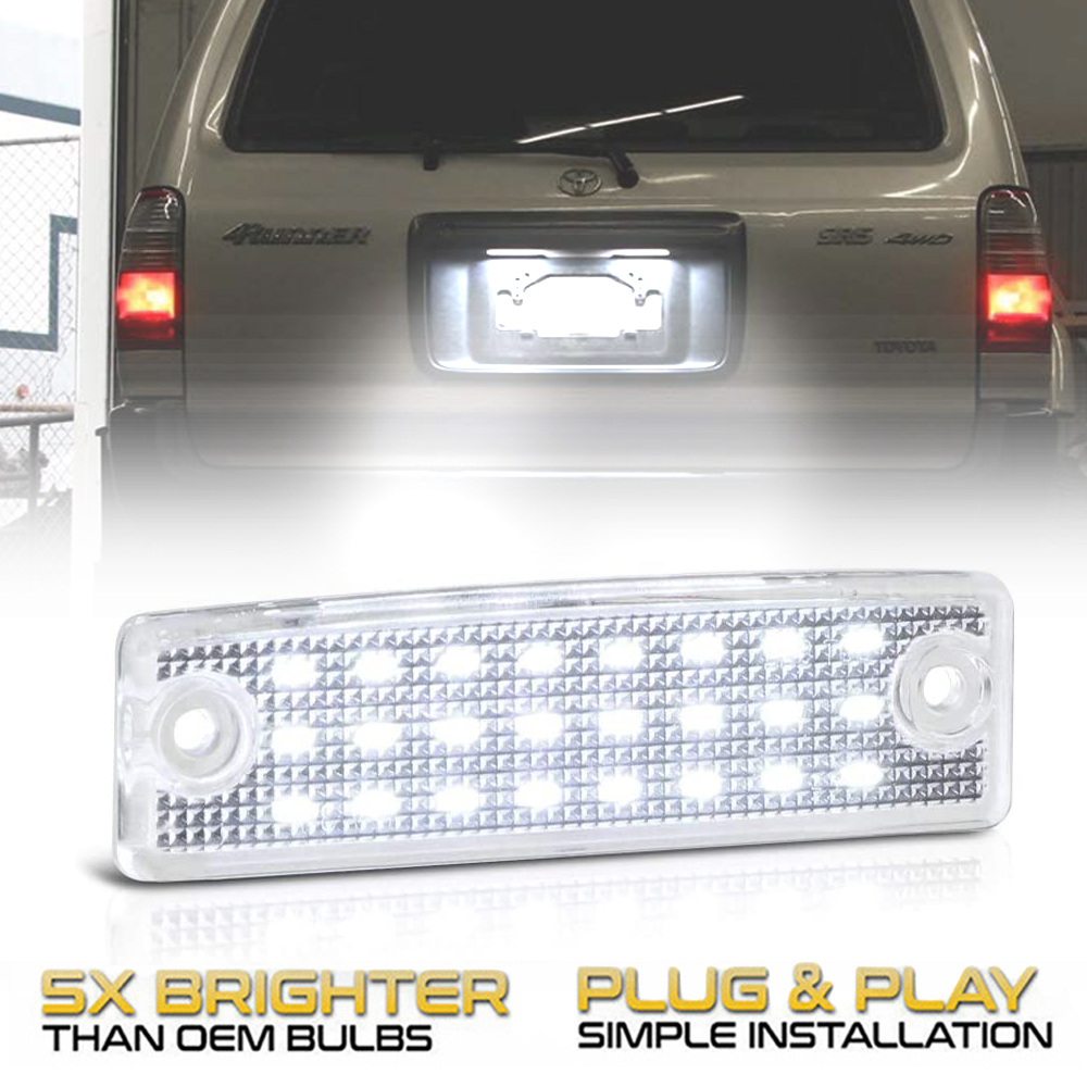 LED Number License Plate Light For Toyota 4Runner Sequoia Innova Corona ...