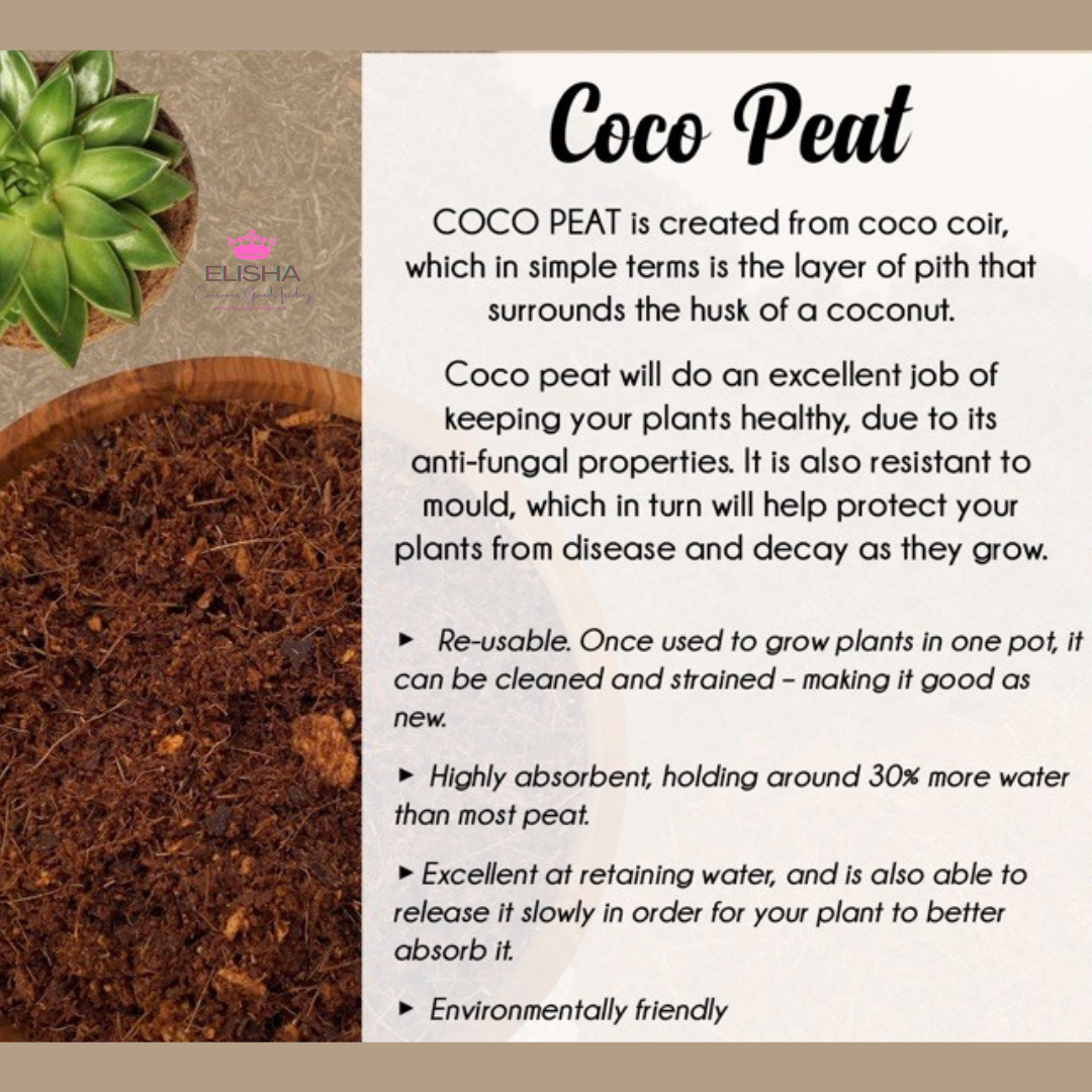 Cocopeat Screened 10 Kgs Pure Organic Materials Indoor and Outdoor ...