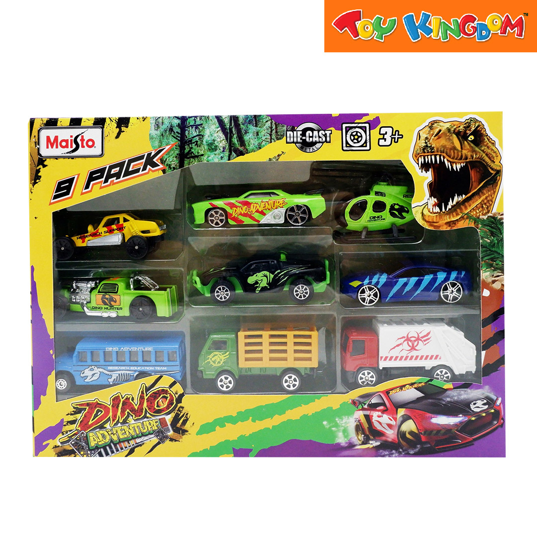 Maisto Dino Adventure 9 Pack 3 inch Die-cast Vehicle | Lazada PH