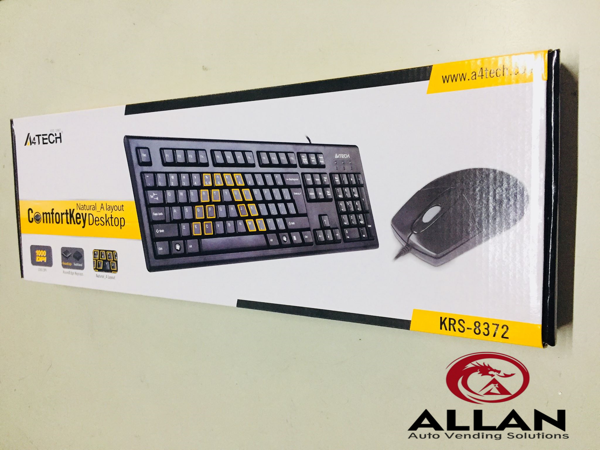 Allan A4TECH MOUSE + KEYBOARD COMBO USB (KRS-8372) | Lazada PH
