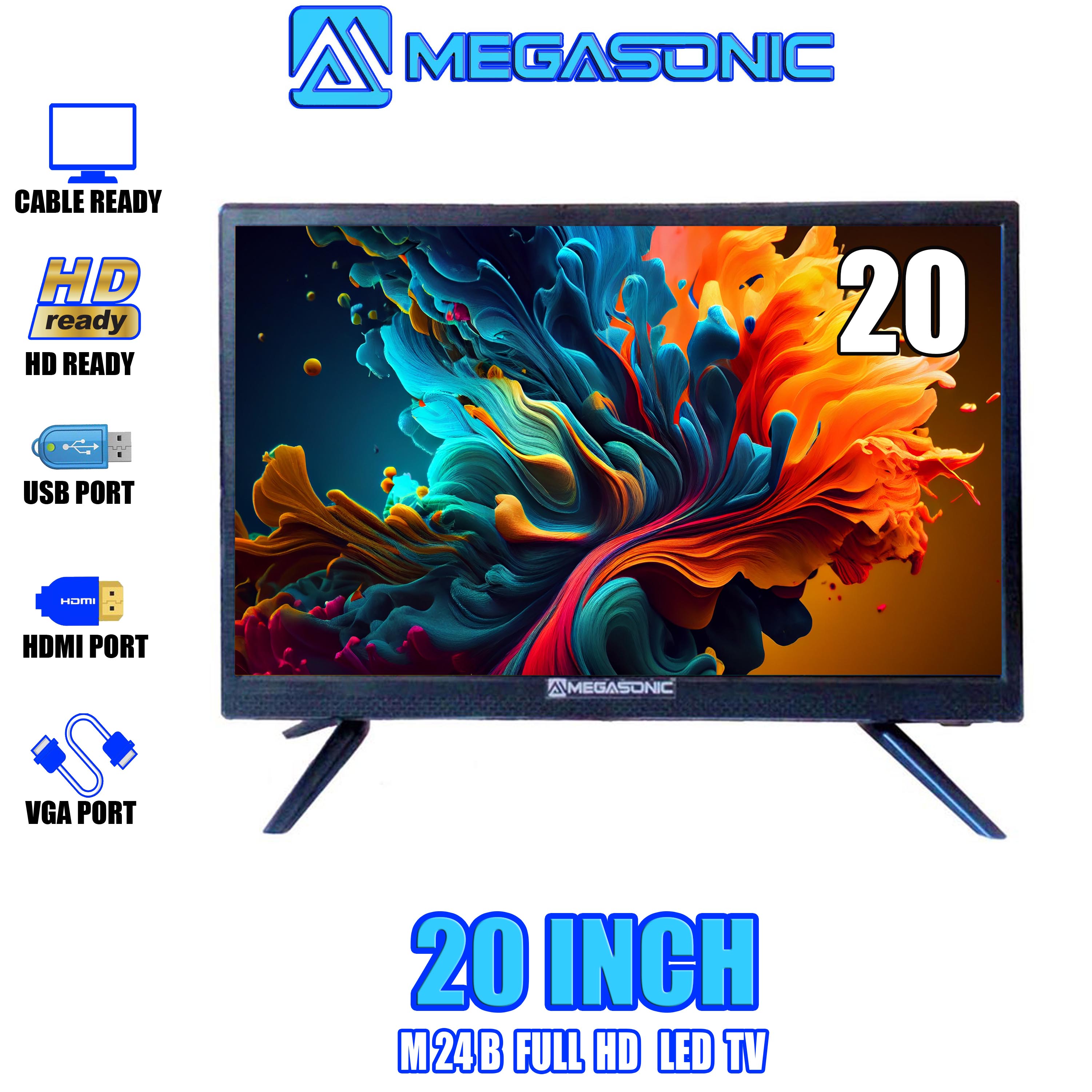 MEGASONIC M97-LED24B 20 inch Screen TV | Lazada PH