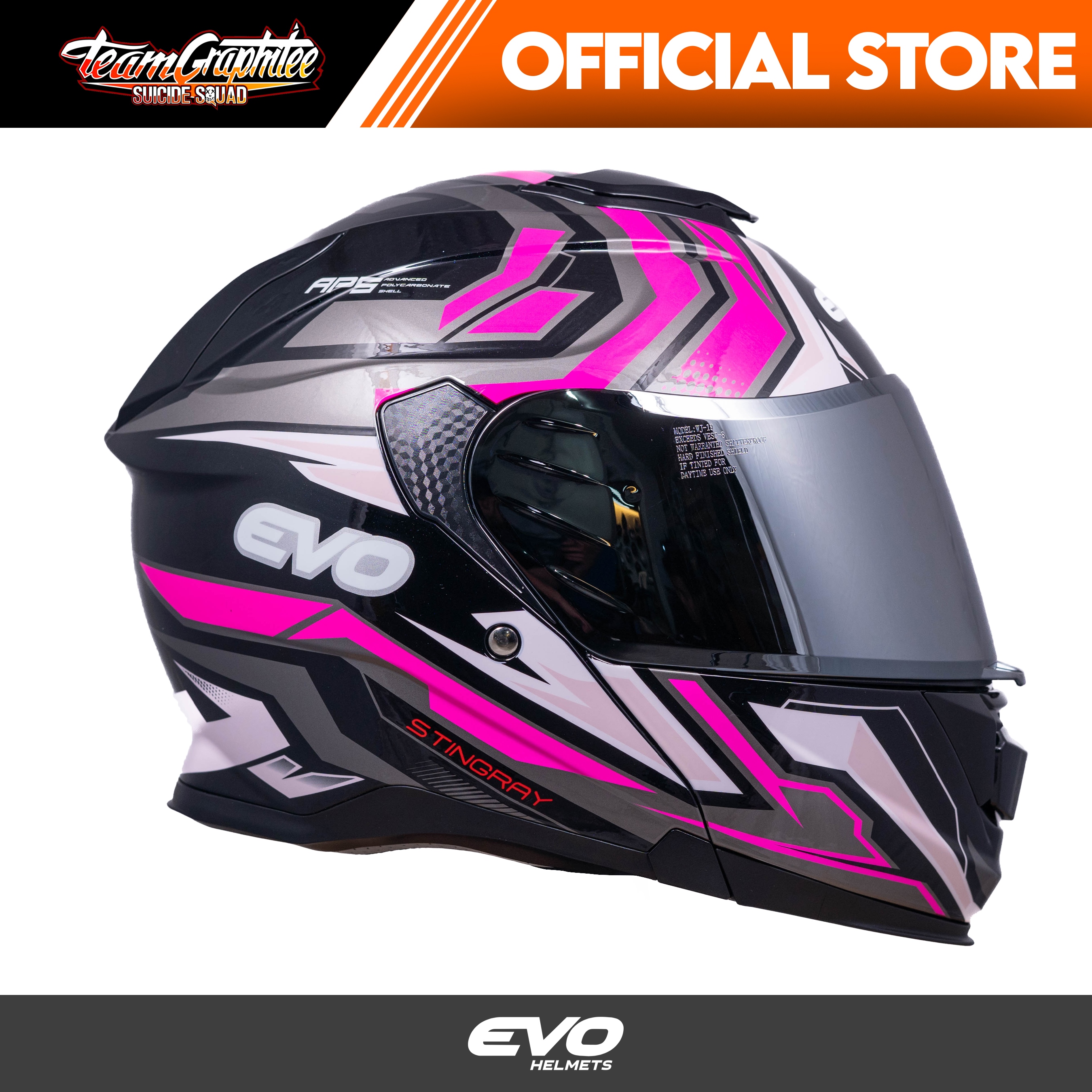 EVO HELMET VXR5000 STINGRAY Dual Visor w/ free clear lens | Lazada PH