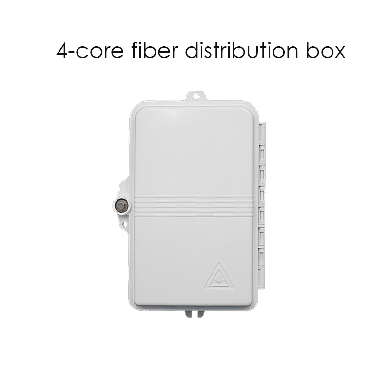 Wall Mounted FTTH Fiber Distribution Box 4 Core PLC Distribution Box ...