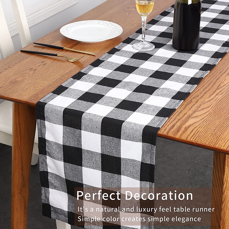 Buffalo Check Plaid Table Runner,Dinner Table Runners for Party ...