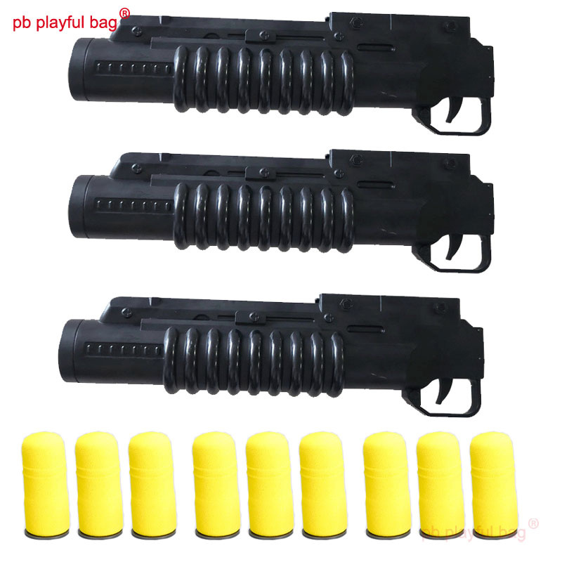 PB Playful Bag Outdoor Sports Soft Bullet m416 Sponge foam ball grenade ...