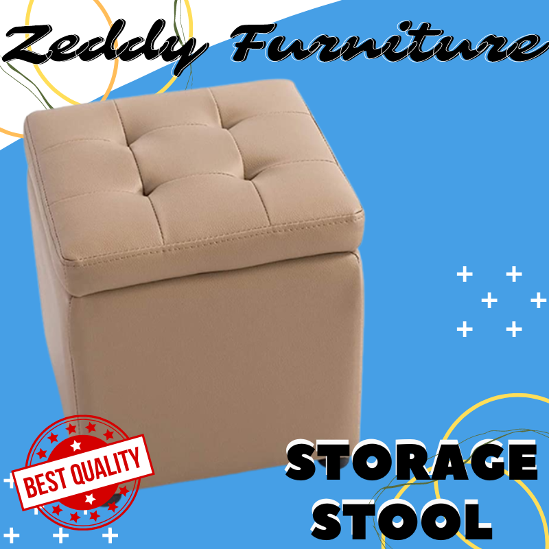 Storage Divan stool LEATHER type finish - 1 SITTING CAPACITY iconic ...