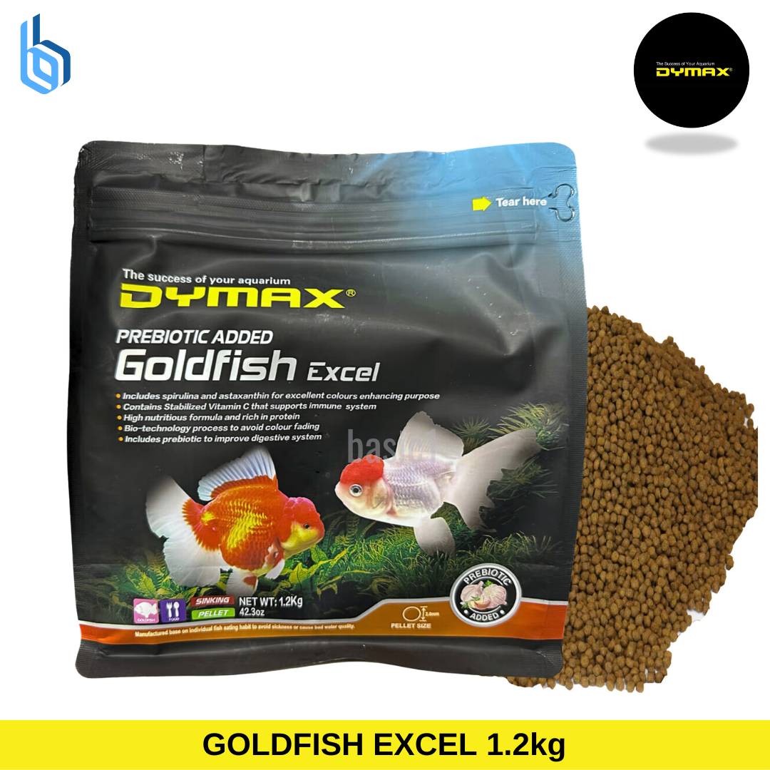 Dymax Goldfish Excel Premium Sinking Aquarium Fish Food 180g or 560G or ...