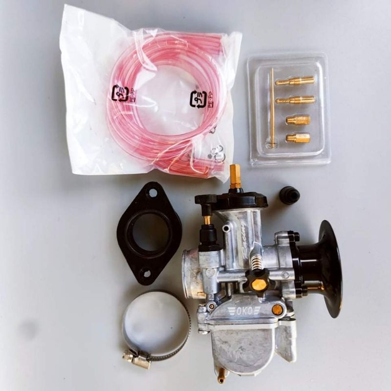 OKO RACING CARB KCR FLAT CARB WITH FUNNEL 28MM 30MM (same as koso evo ...