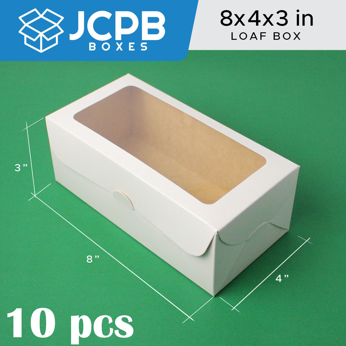 8x4x3 Inch Loaf/Pastry Box 10 pcs | Lazada PH