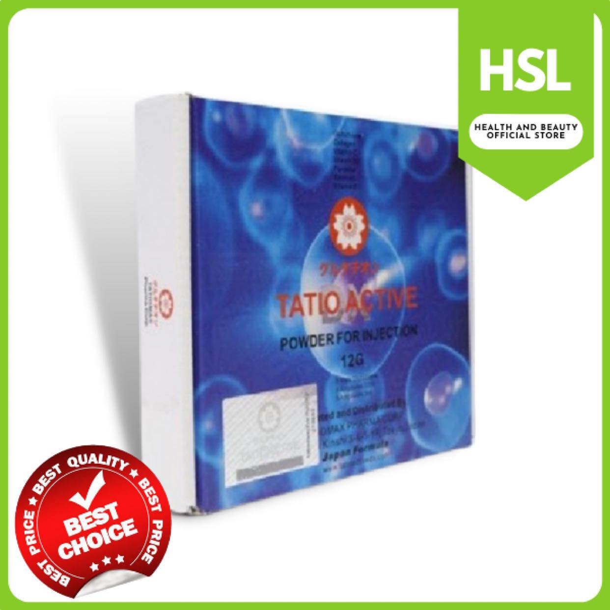 Tatioactive Glutathione IV 12g 12000mg Advance 5 vials 5 ampules, 5 Big ...